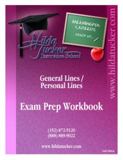 General Lines/Personal Lines Exam Prep Workbook | Book Store | StatePrep